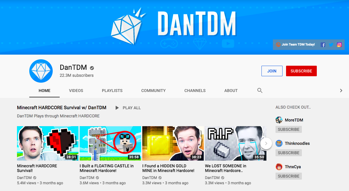 The Top Gaming Vloggers on Youtube