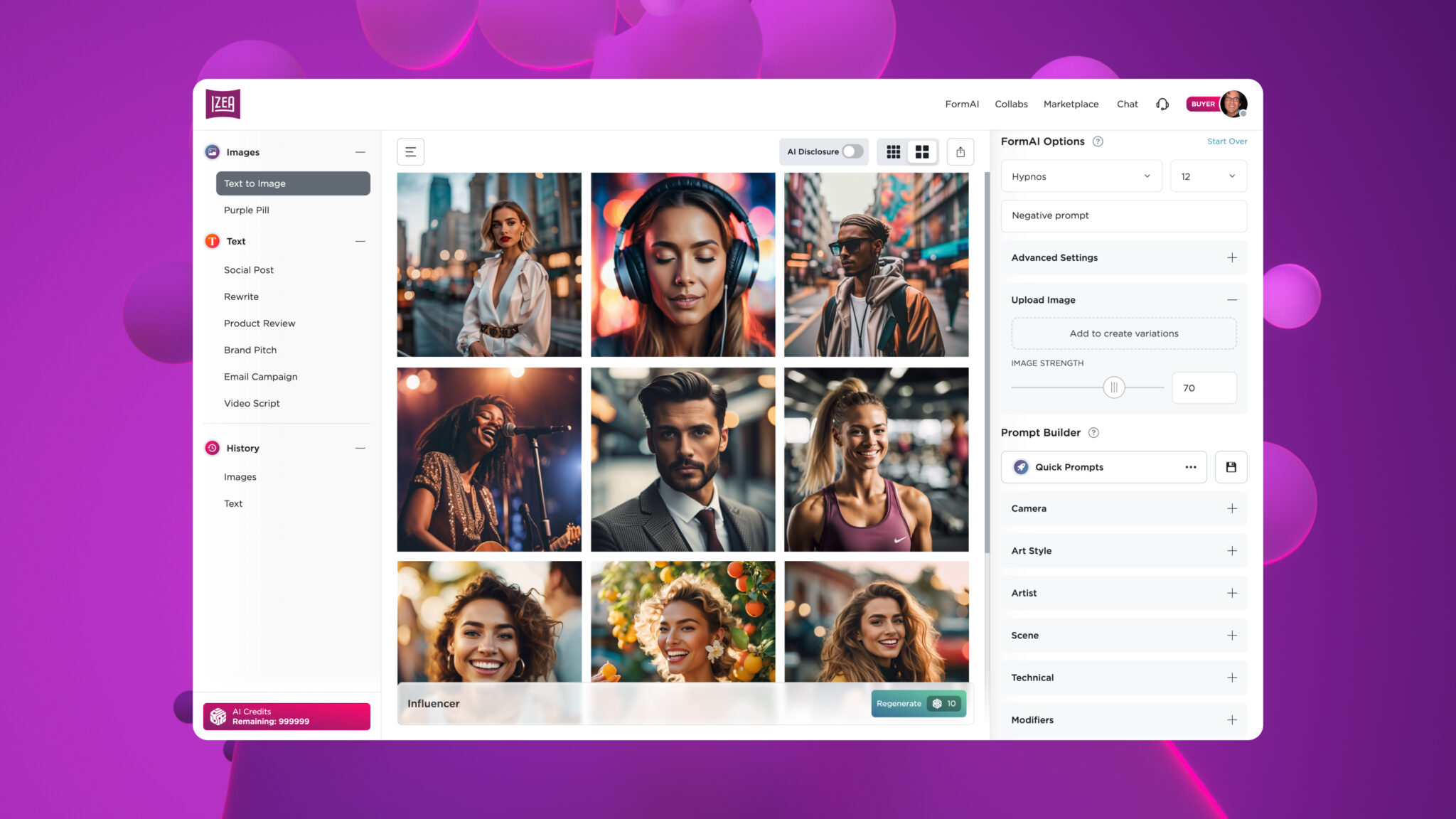 FormAI: AI for Content Creation - IZEA