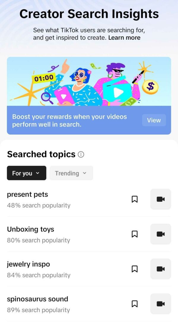 How to Use TikTok Creator Search Insights to Inspire Content - IZEA ...